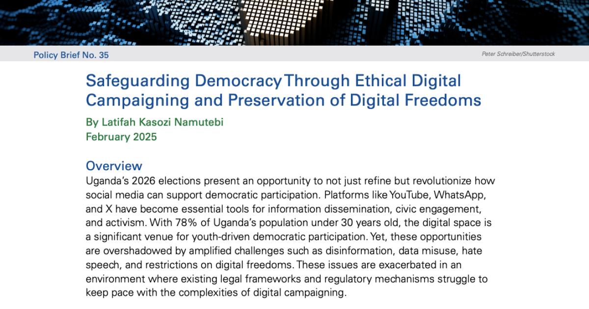 Safeguarding Democracy Through Ethical Digital Campaigning and ...